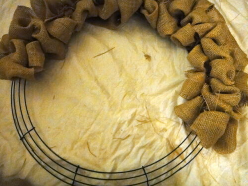 How to Make a Burlap Wreath with Video Tutorial