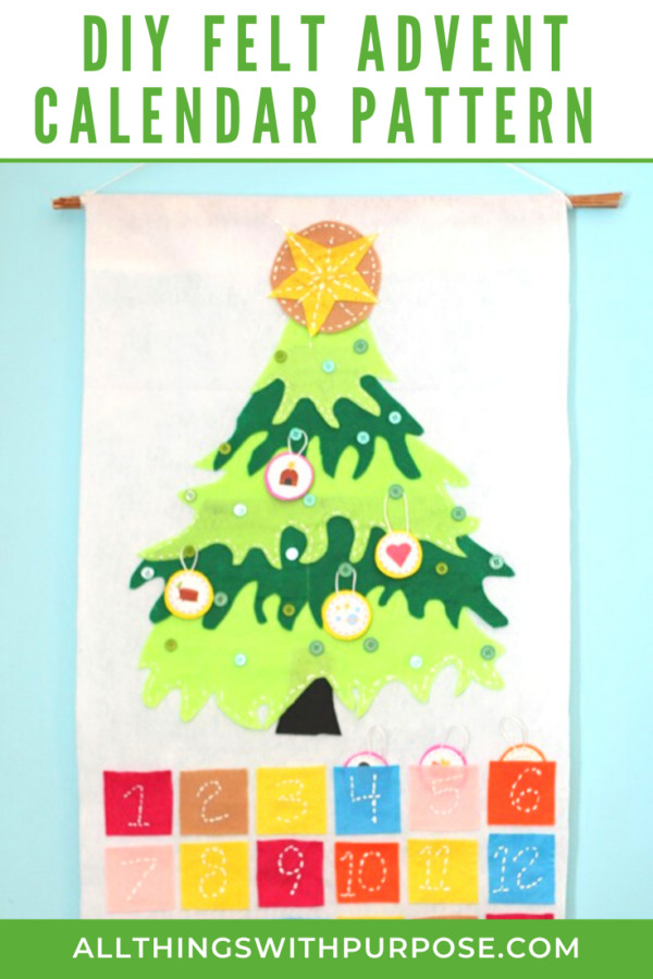 Felt Advent Calendar Pattern and PDF Family Devotions