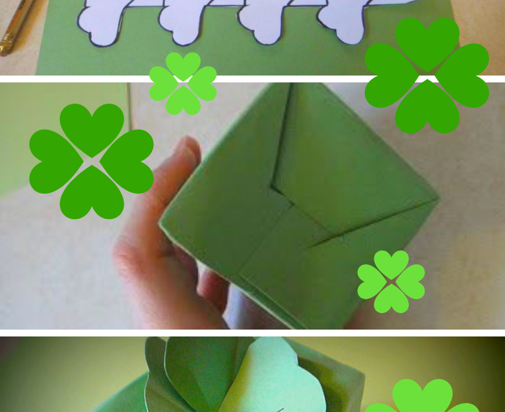 Make a Shamrock Treasure Box! {Free Pattern}