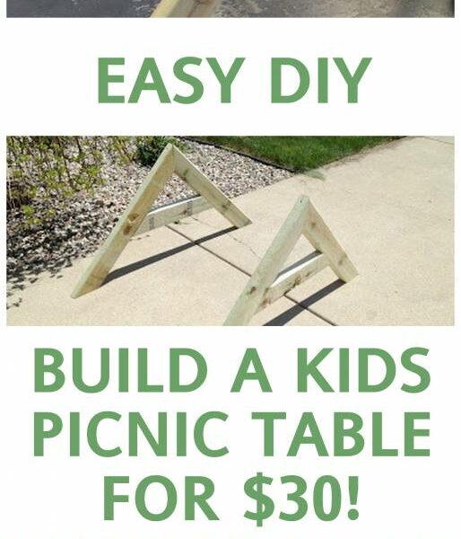 $30 DIY Kids Picnic Table Tutorial | All Things with Purpose