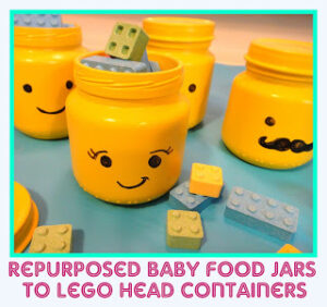 Baby Food Jar Lego Heads | All Things with Purpose