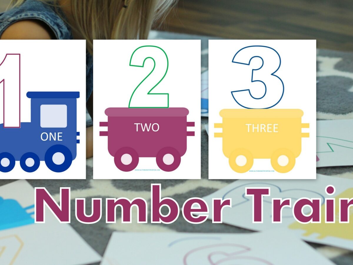 Preschool Number Recognition Train Printable | All Things with Purpose