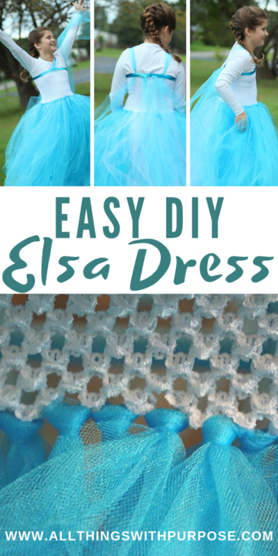 The Easiest DIY Princess Elsa Tutu Dress (EVER)
