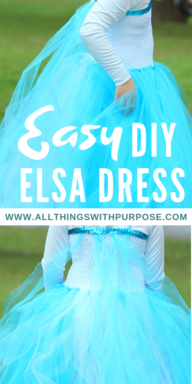 The Easiest DIY Princess Elsa Tutu Dress (EVER)