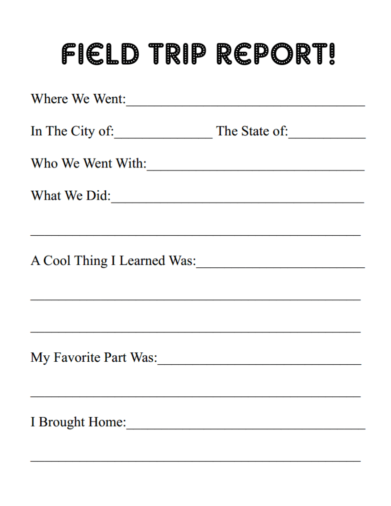 Erie Canal Homeschool Field Trip and Report Printable