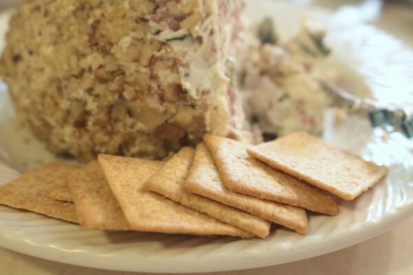 Cheese Ball and Crackers Recipe | All Things with Purpose