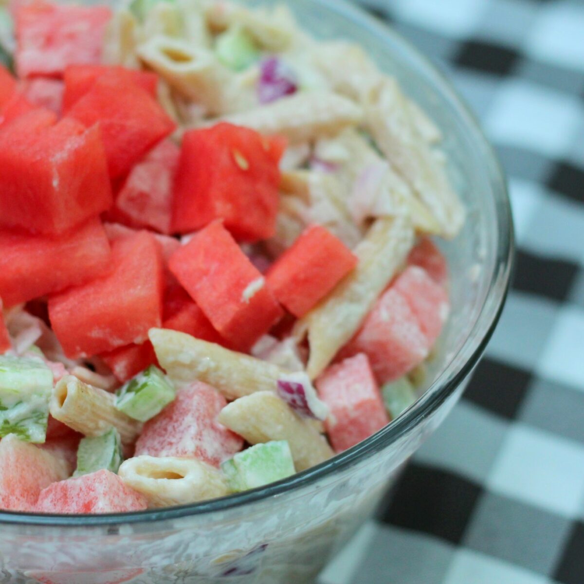 Watermelon Pasta Salad | All Things with Purpose