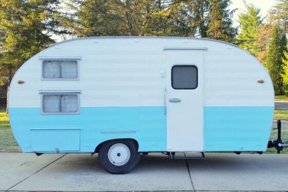 For Sale: 1956 Vintage Trailer | All Things with Purpose