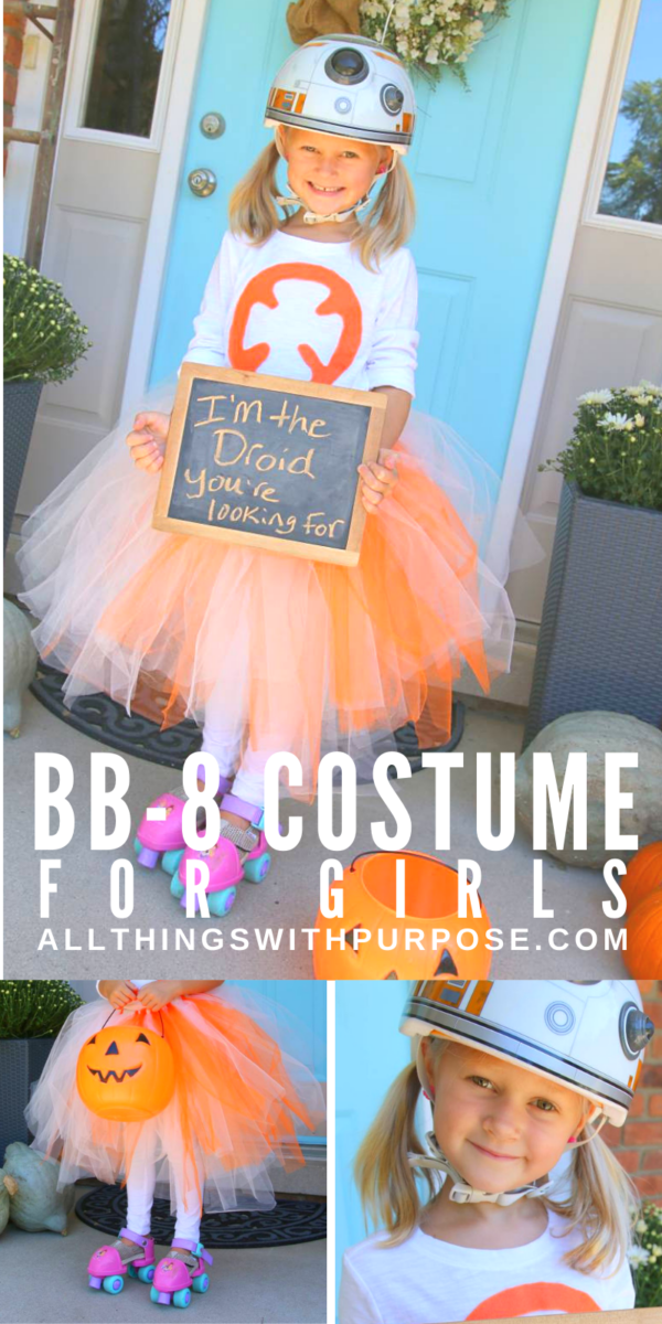 No-Sew Star Wars BB-8 Costume for Girls! | All Things with Purpose
