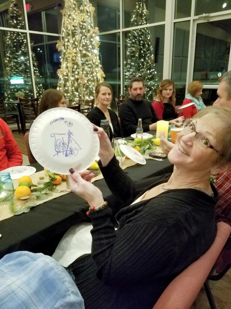 A Simple, Festive Christmas Table for a Large Group