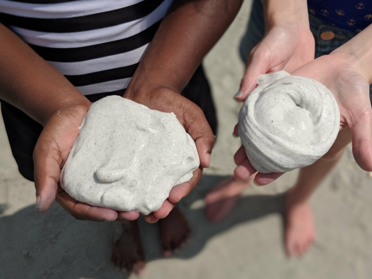 Sand Slime Recipe DIY Beach Sand Slime Recipe