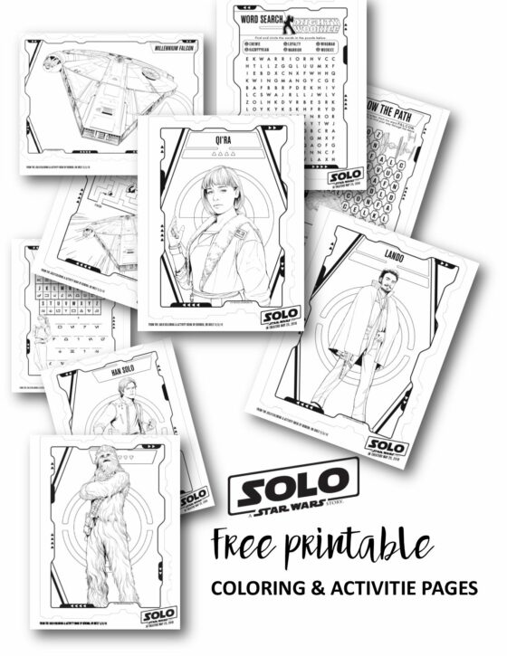 SOLO Coloring and Activity Pages SOLO: A Star Wars Movie