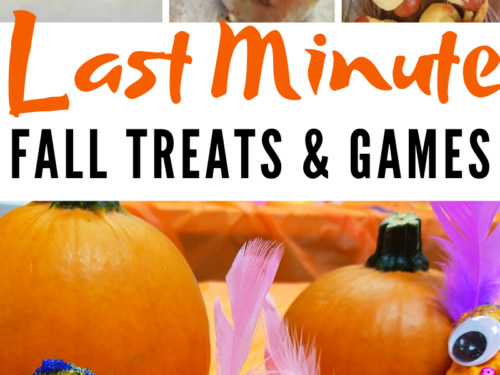 Easy, Last Minute Halloween Treats and Fall Party Games