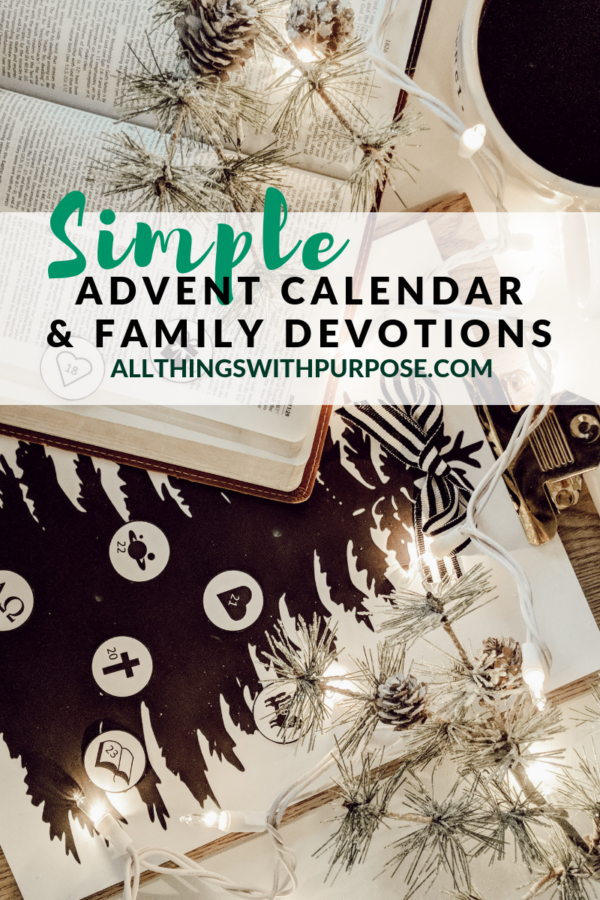 Printable Advent Calendar and Family Devotions for Christmas
