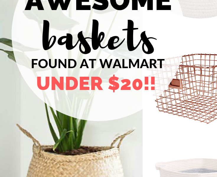 Baskets from Walmart