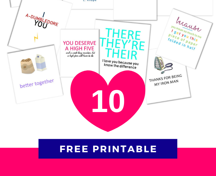 Free Printable Funny Valentine Cards to Give to Someone Special