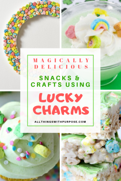 Fun Snacks and Crafts Using Lucky Charms Cereal for Saint Patrick's Day