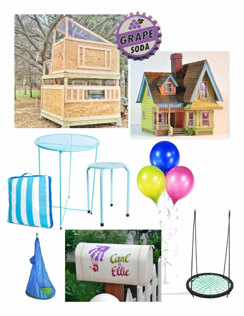 DIY Pixar's "UP" Themed Tree House Building Idea Board
