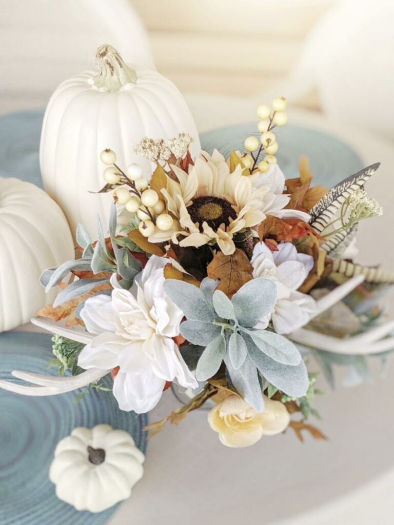 DIY Neutral Fall Floral Arrangement for Under $10 aaDIY