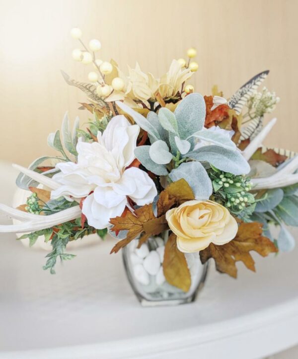 DIY Neutral Fall Floral Arrangement for Under $10 aaDIY