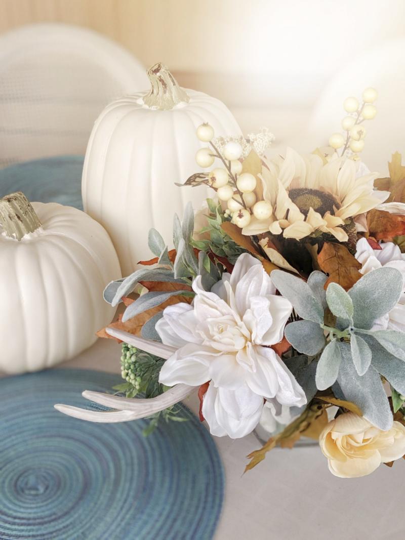 DIY Neutral Fall Floral Arrangement for Under $10 aaDIY