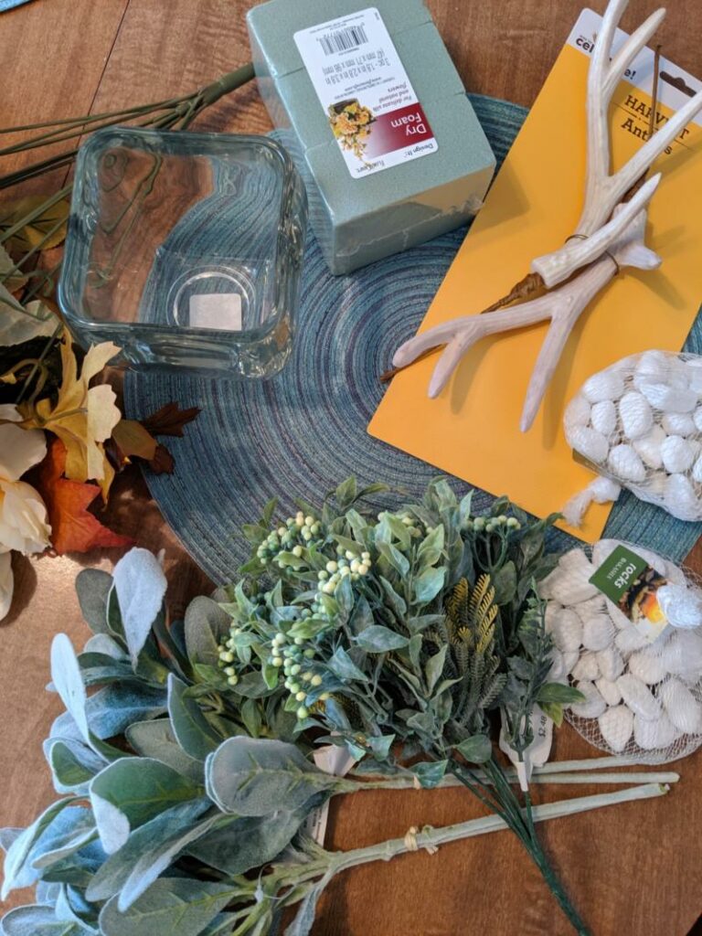 DIY Neutral Fall Floral Arrangement for Under $10 aaDIY