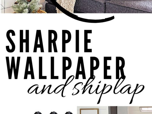 Create the Look of Wallpaper or Shiplap Using a Sharpie Paint Pen
