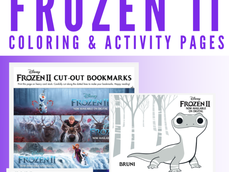 Free Frozen II Printable Coloring and Activity Pages