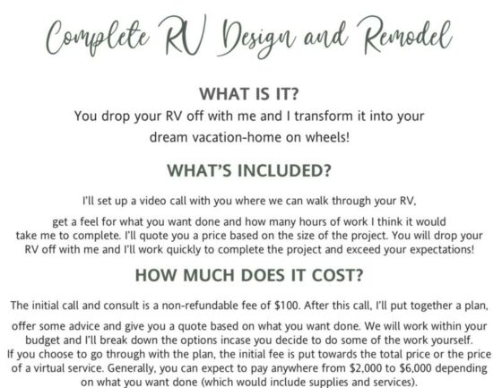RV Design Services