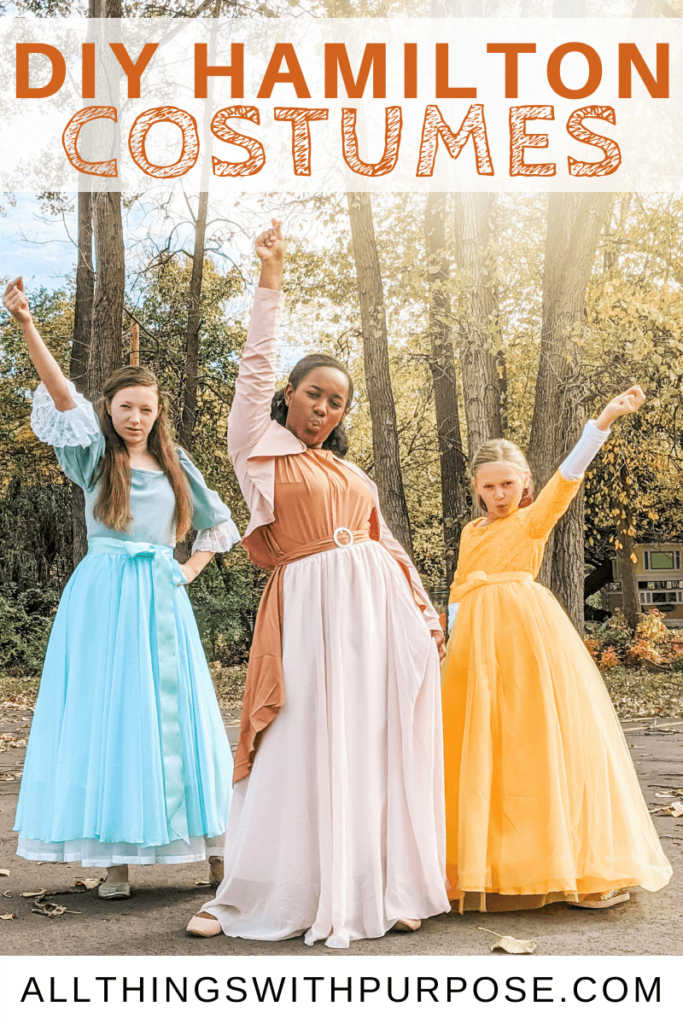 DIY Hamilton Costumes! King George and the Schuyler Sisters
