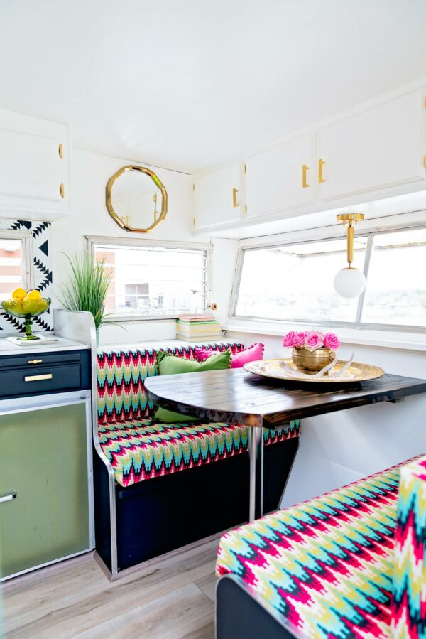 Vintage 1967 Kit Companion Travel Trailer Gets a Bold Makeover