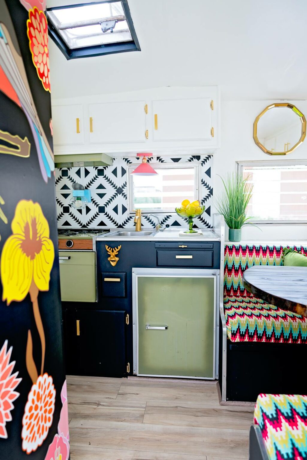 Vintage 1967 Kit Companion Travel Trailer Gets a Bold Makeover