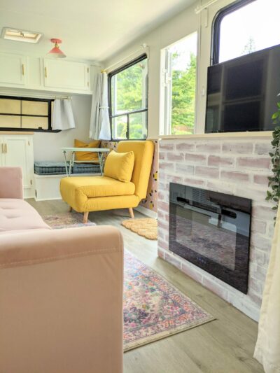 Outdated Coachmen Catalina RV Gets a Dreamy Renovation
