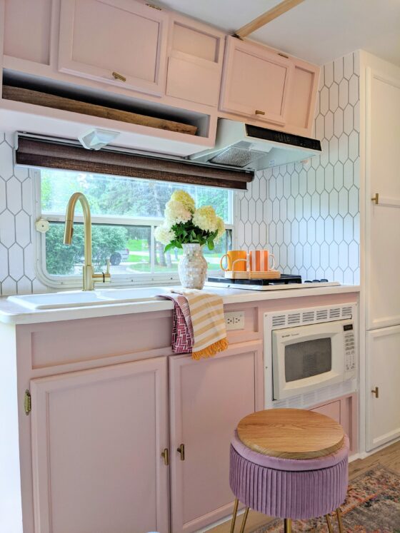 Cabinet Color: “Rosewater” Behr