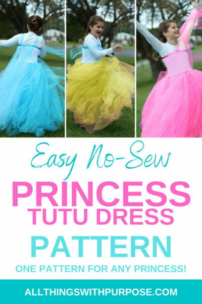 DIY Tulle Princess Dress Pattern to Create the Look of any Princess