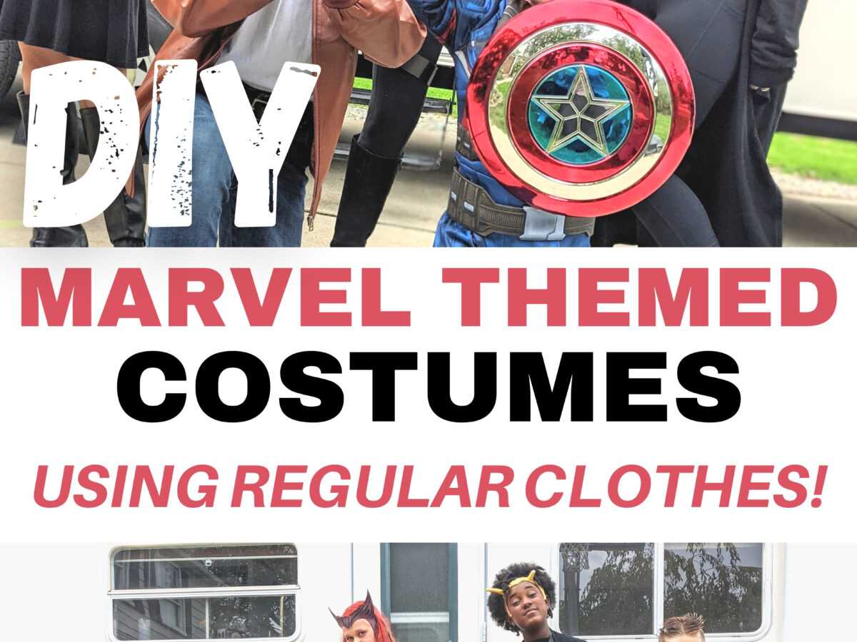 Easy DIY Marvel Themed Costumes for Halloween Using Regular Clothes